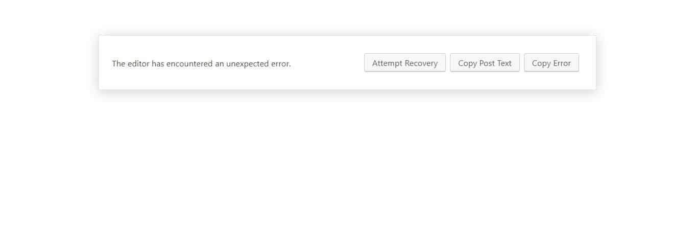 How To Fix Gutenberg Error Cannot Read Property Show Ui Wp Doze