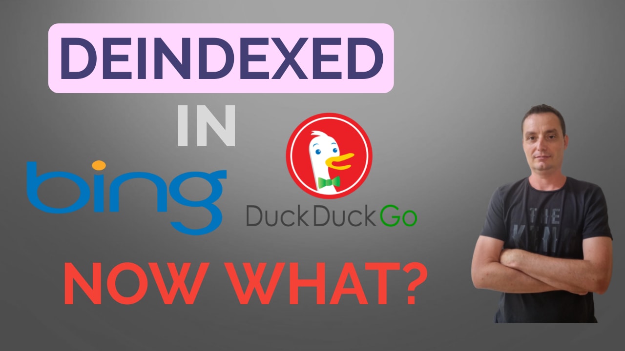 Deindexed In Bing and DuckDuckGO - Now What?